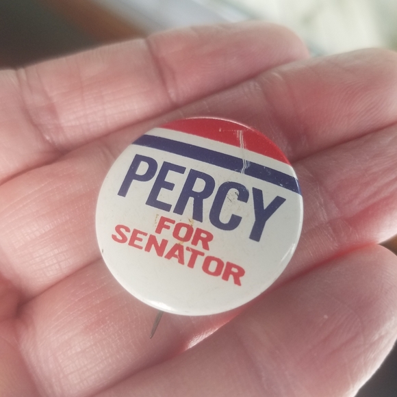 Vintage | Other | Pin Back Charles Percy For Senator Campaign Button ...
